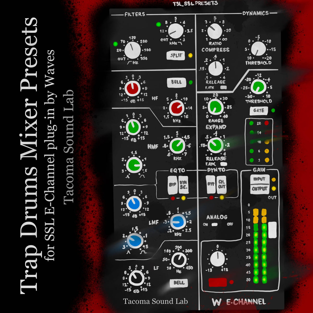 Trap Drums Presets for Waves SSL Channel – Kitsi Marketplace